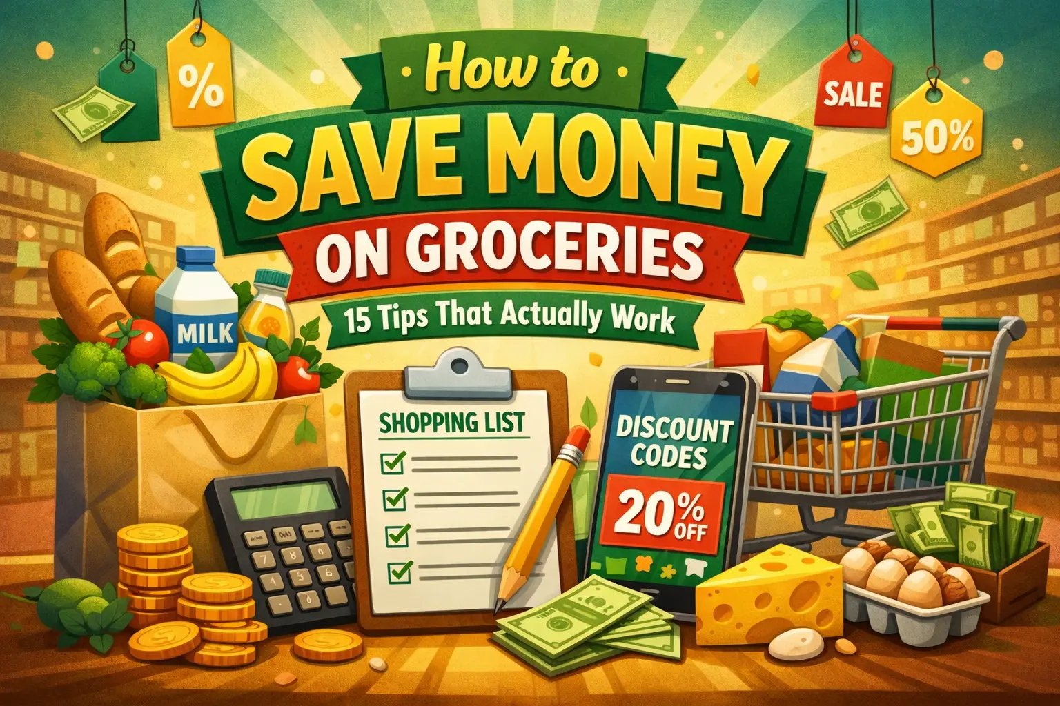 How to Save Money on Groceries: 15 Simple Tips That Actually Work ...